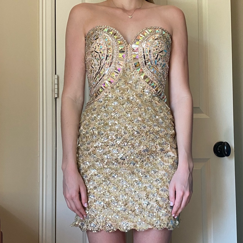 Tony Bowls Mini Dress - Gem